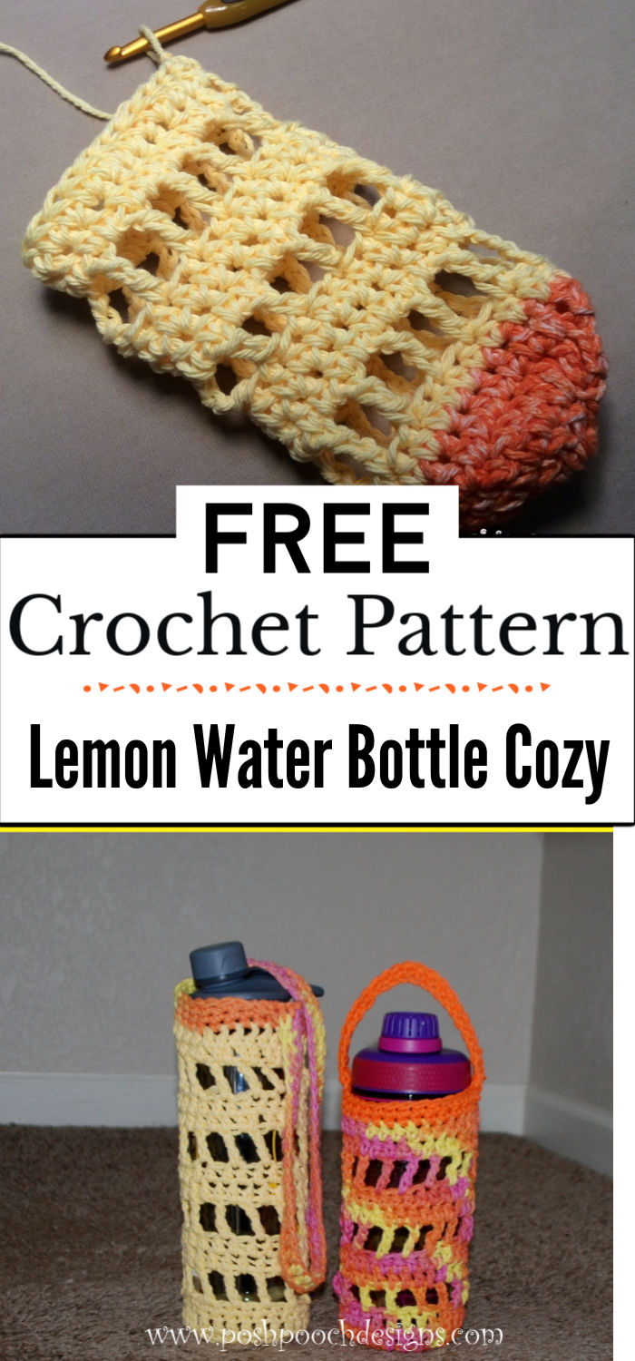 10 Crochet A Water Bottle Holder - Crochet with Patterns