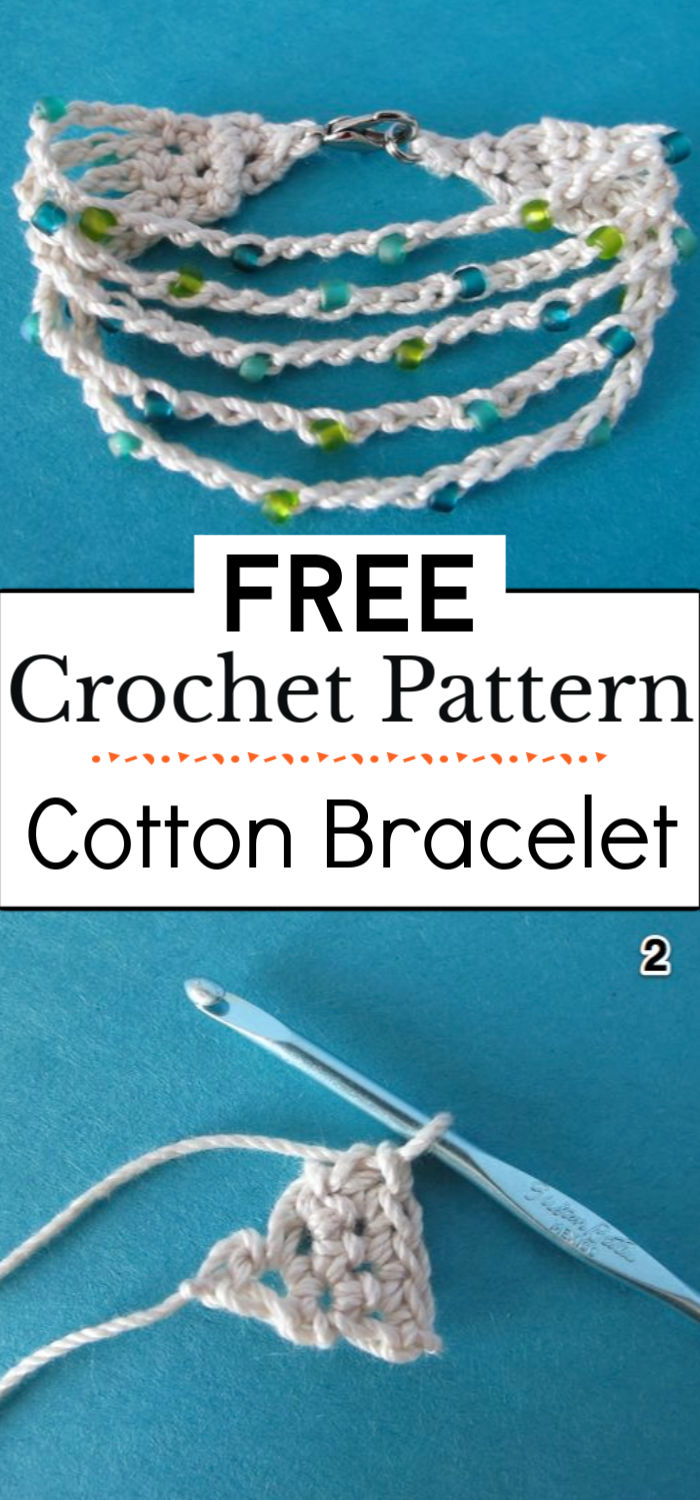 10 Free Crochet Bracelet Patterns - Crochet with Patterns