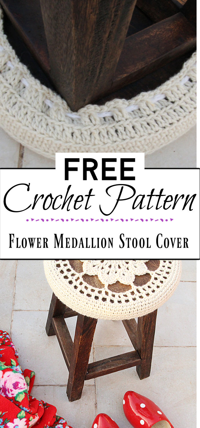 10 Stool Cover Crochet Pattern - Crochet with Patterns