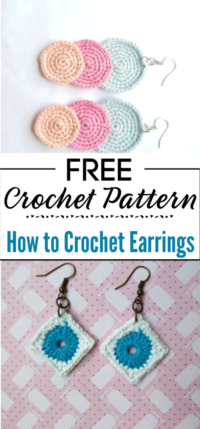 10 Crochet Earrings Pattern - Crochet with Patterns