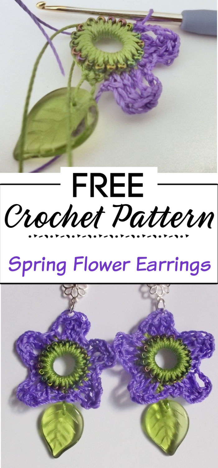 10 Crochet Earrings Pattern - Crochet with Patterns