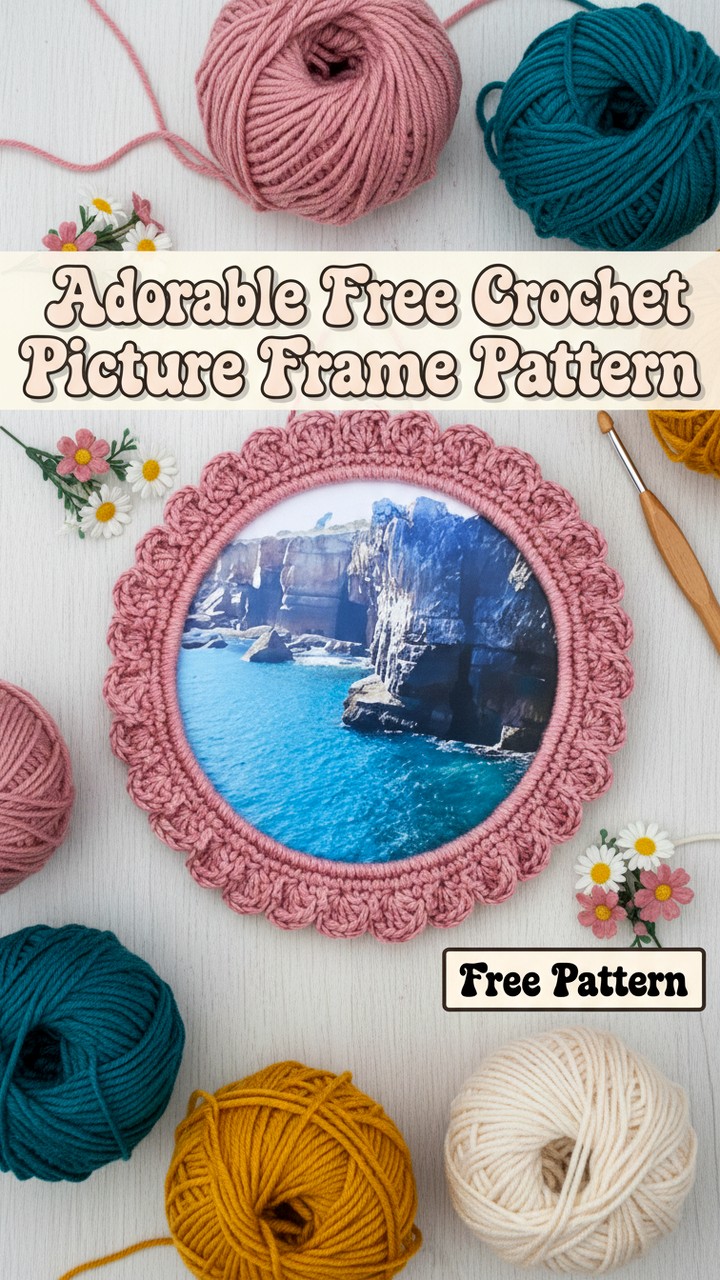 10 Free Crochet Picture Frame Pattern - Crochet with Patterns