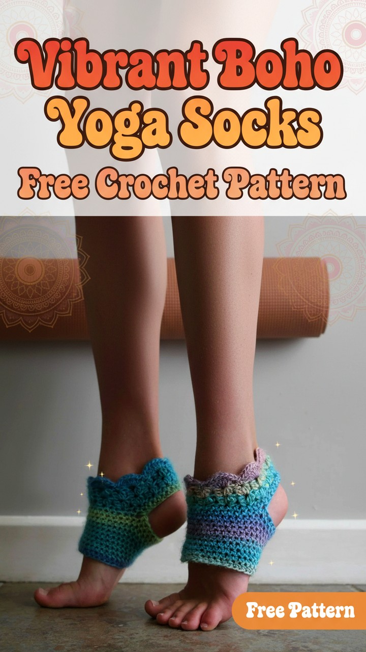 10 Crochet Yoga Socks Free Pattern - Crochet with Patterns