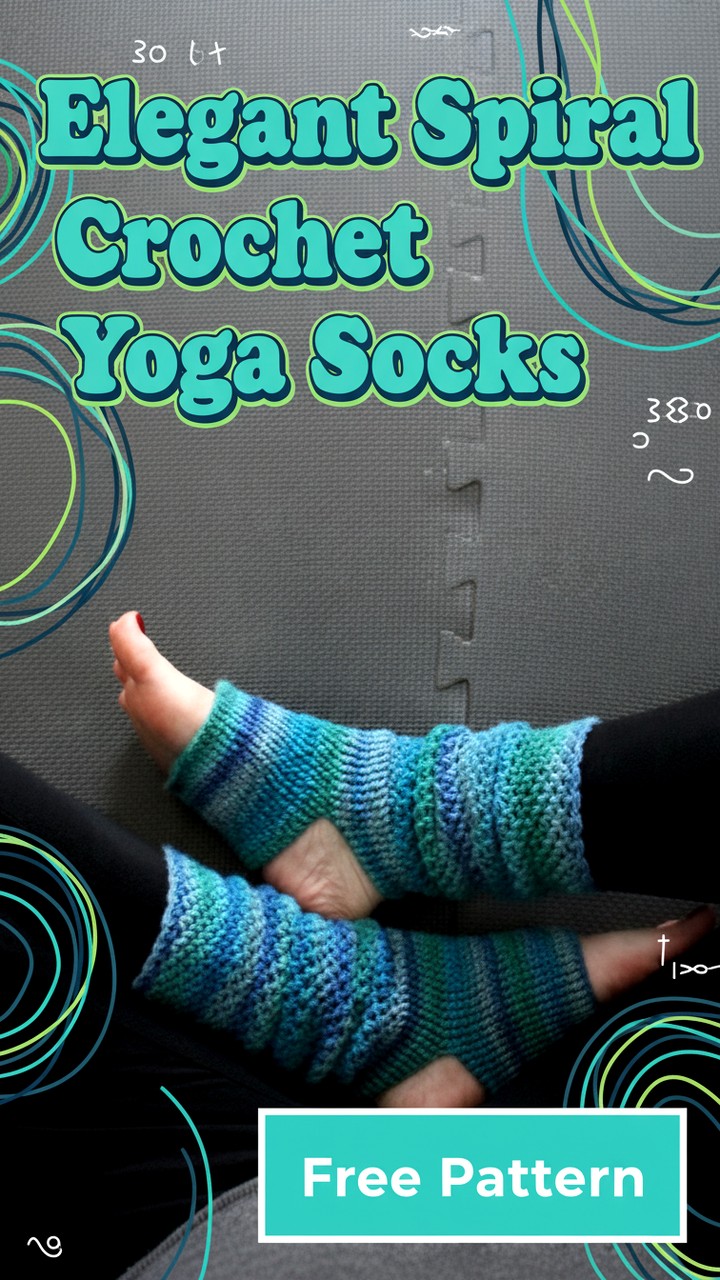 10 Crochet Yoga Socks Free Pattern - Crochet with Patterns