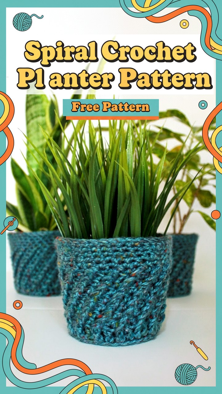 12 Crochet Planter Cover Free Pattern - Crochet with Patterns