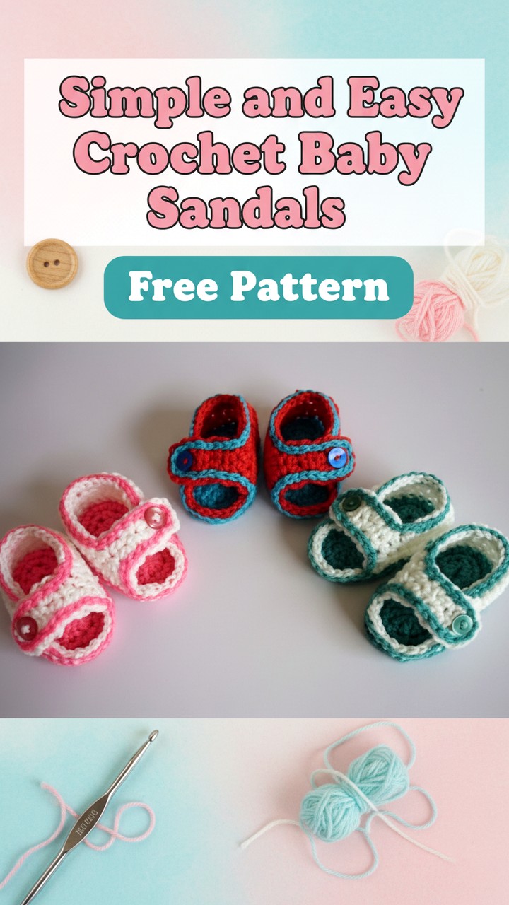 10 Free Crochet Baby Sandals Pattern Easy & Beginner-Friendly - Crochet ...