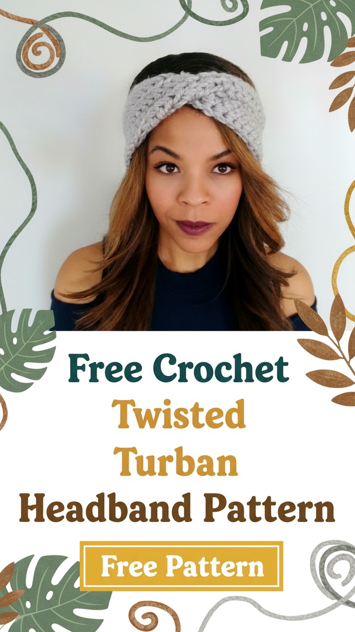 12 Free Crochet Twisted Velvet Headband Pattern - Crochet with Patterns