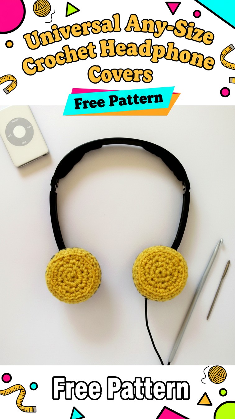 9 Free Crochet Headphone Cover Pattern – Easy & Cute Yarn Protector ...
