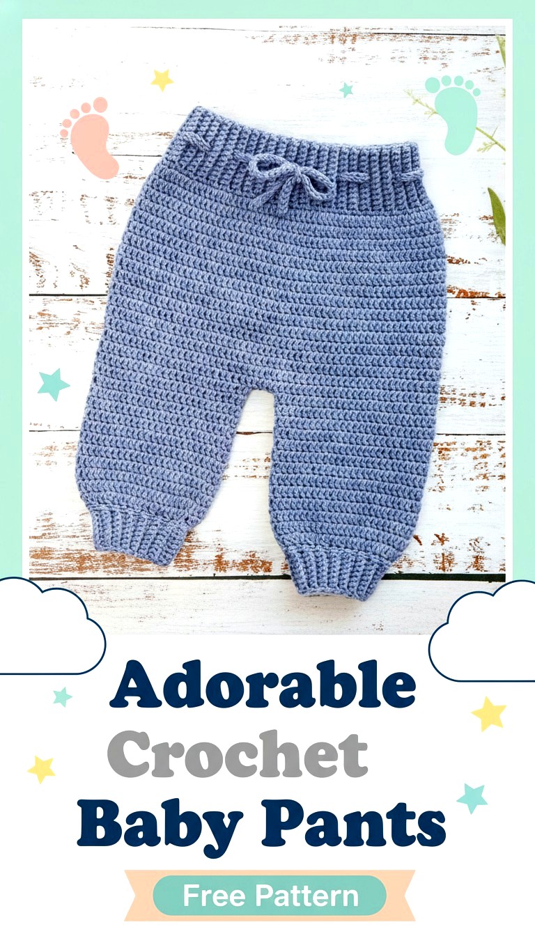 10 Easy Stylish Crochet Pants Free Patterns - Crochet with Patterns