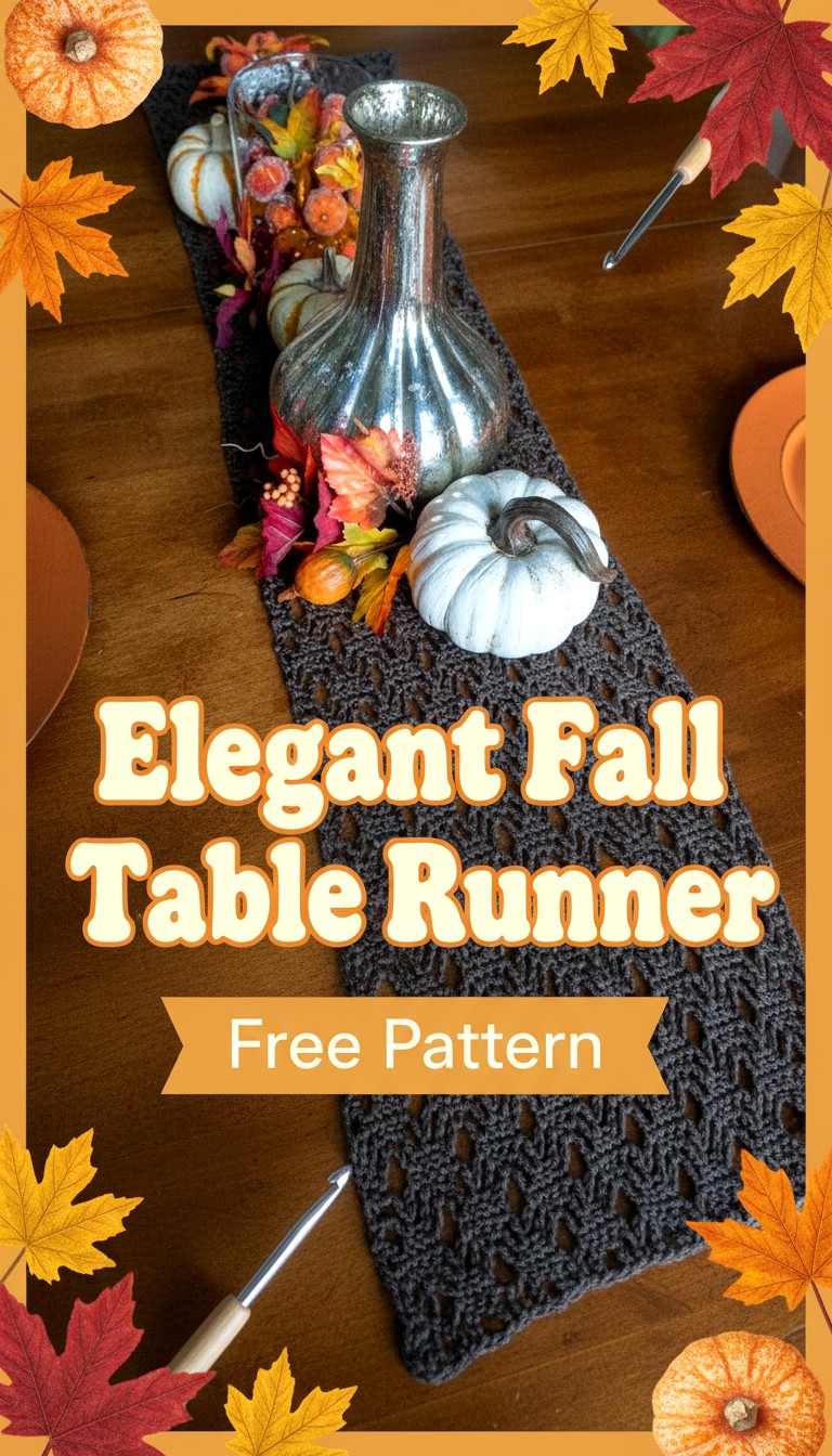 10 Easy Free Crochet Table Runner Patterns - Crochet with Patterns