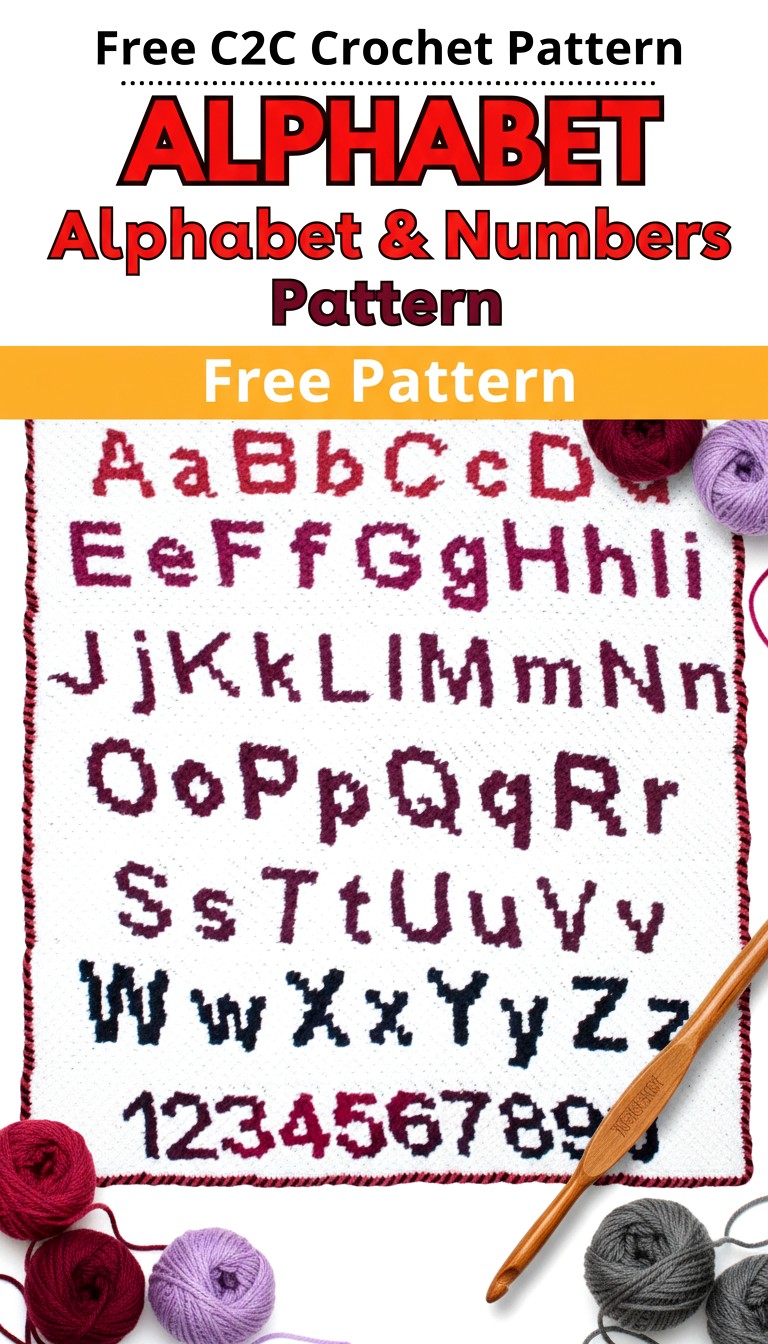 10 Free Crochet Letter Patterns A to Z Alphabet Amigurumi & Applique ...