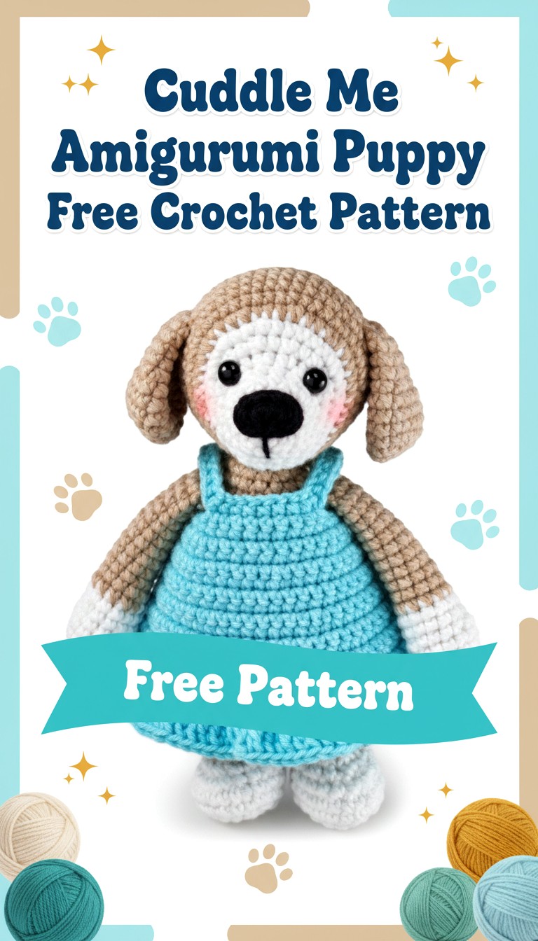 10 Free Crochet Puppy Snuggler Pattern Cute - Crochet with Patterns