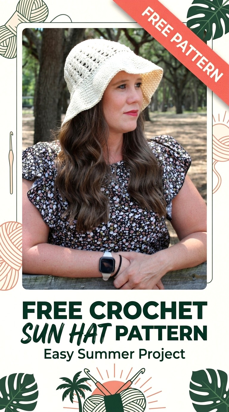 10 Free Crochet Sun Hat Patterns You’ll Love for Summer - Crochet with ...