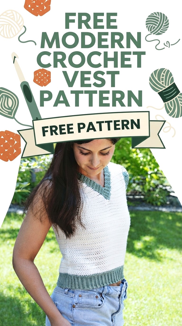 10 Free Crochet Vest Patterns for Ladies - Crochet with Patterns